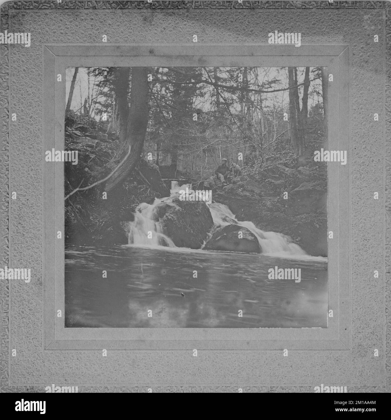 Unidentified man with dog at waterfall, 108 , Dogs, Waterfalls Stock ...