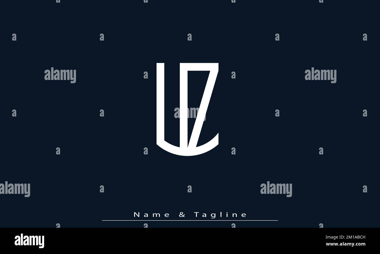 Alphabet letters Initials Monogram logo UZ , ZU Stock Vector Image ...