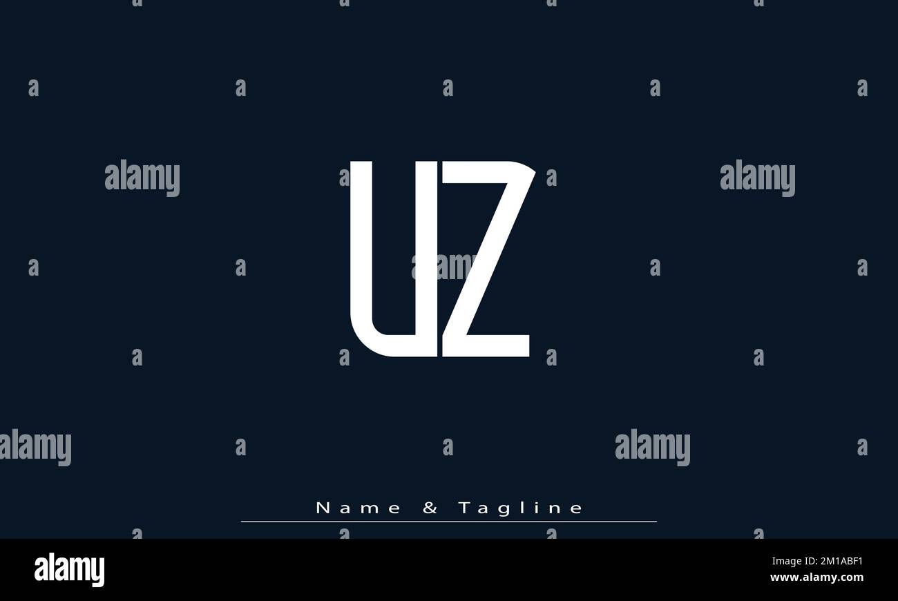 Alphabet letters Initials Monogram logo UZ , ZU Stock Vector Image ...