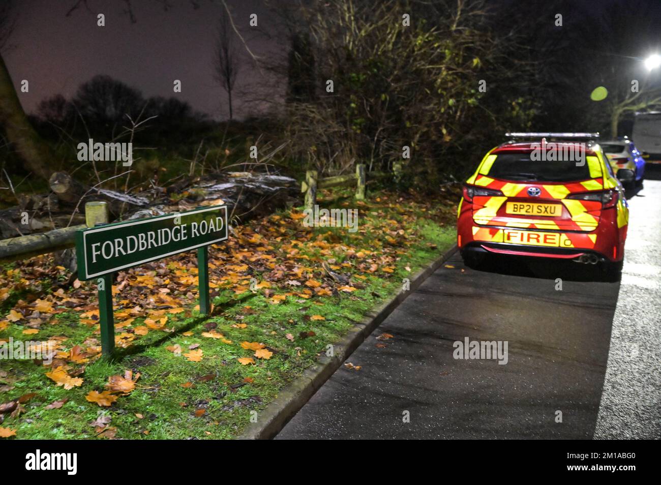 Babbs Mill Lake, Solihull, 11th December 2022. West Midlands Piolice ...