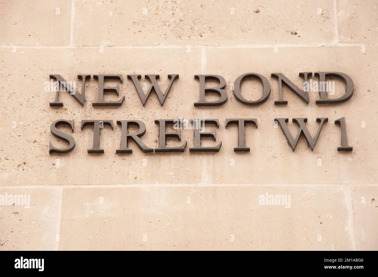 Sign for New Bond Street, Mayfair, London, UK - most expensive and ...