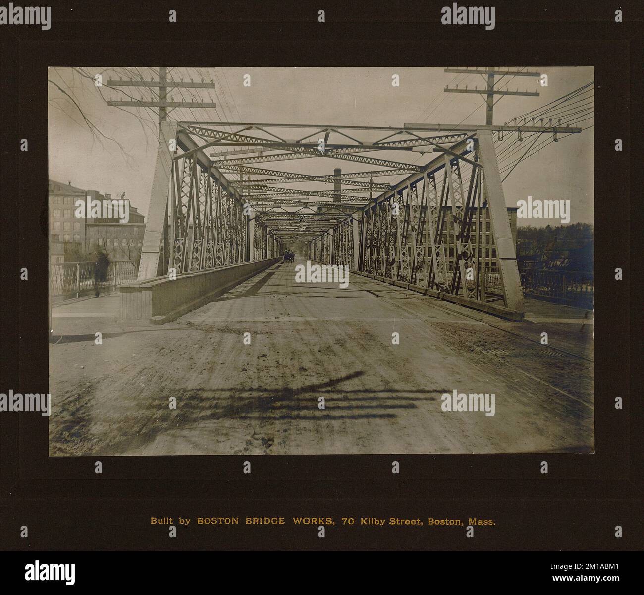Union Street Bridge looking north , Bridges, Boston Bridge Works Stock ...