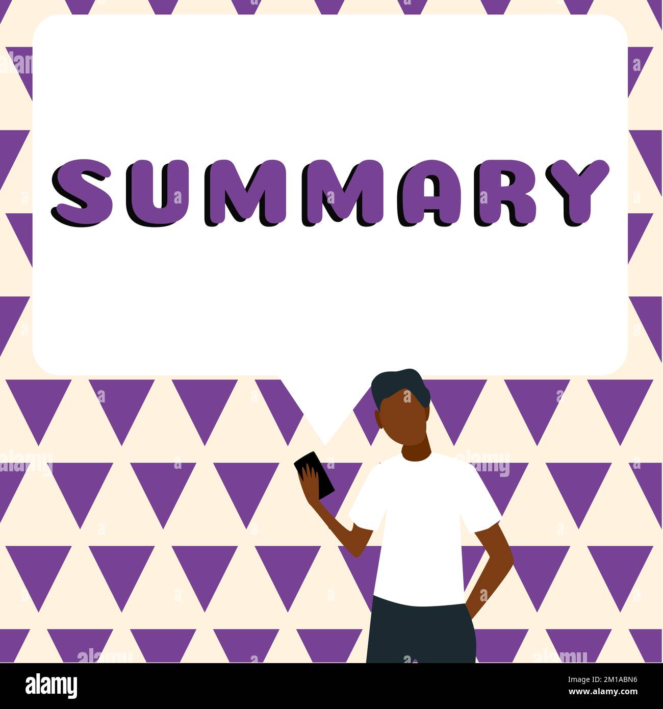 Conceptual caption Summary. Business approach Brief Statement Abstract ...