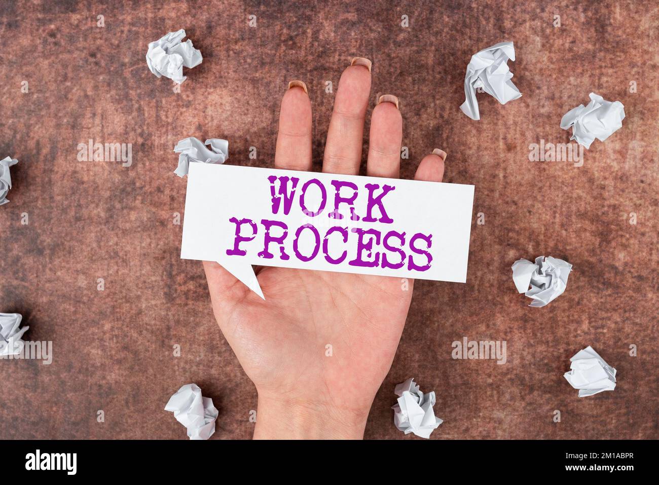 Conceptual caption Work Process. Business idea Standard procedures how ...