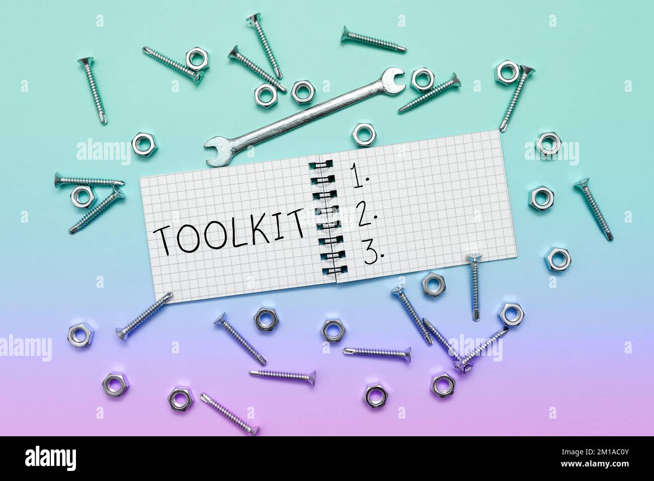 Conceptual display Toolkit. Conceptual photo set of tools kept in a bag ...