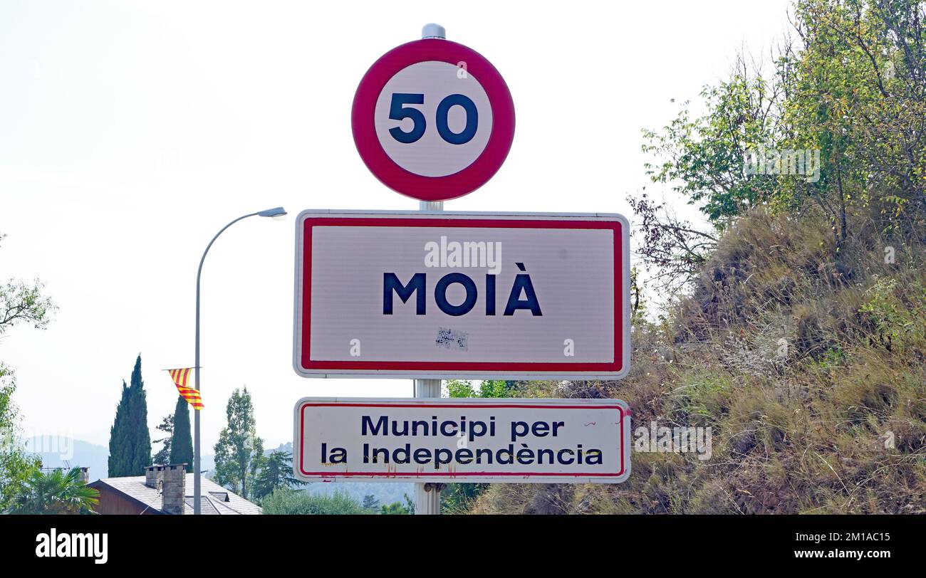 Moia, town in the Moyanés region, Barcelona Catalunya, Spain, Europe ...