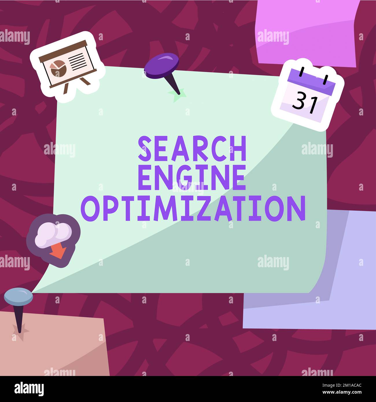 Text sign showing Search Engine Optimization. Word Written on Increase ...