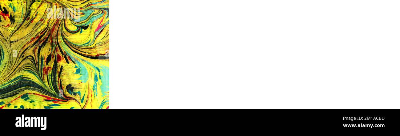 Ebru marbling handmade art, traditional Turkish Ebru technique ...