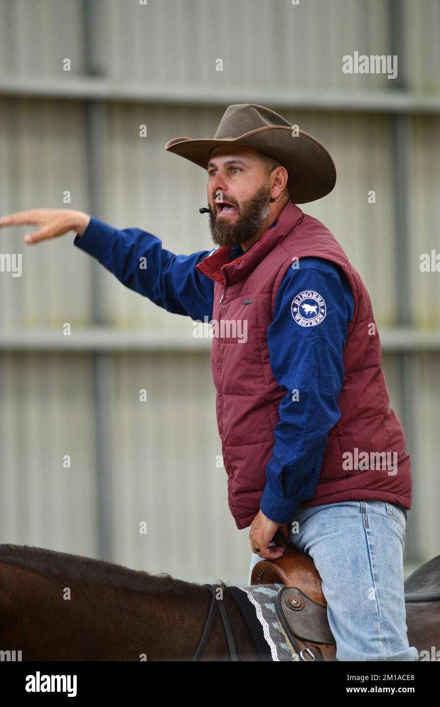 CHRISTCHURCH, NEW ZEALAND, DECEMBER 9, 2022: Dan Steers delivers a ...