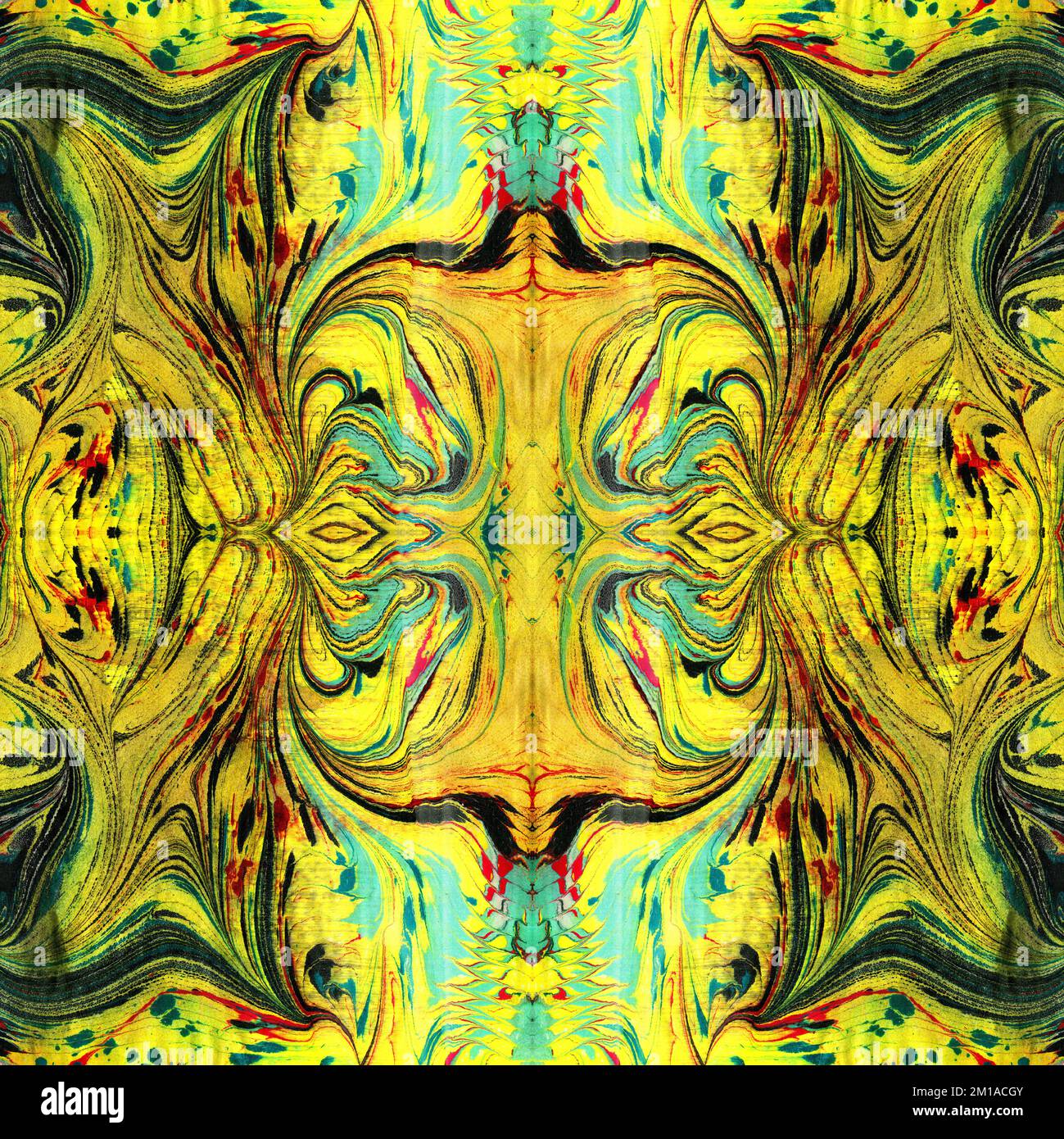 Ebru marbling handmade art, traditional Turkish Ebru technique ...