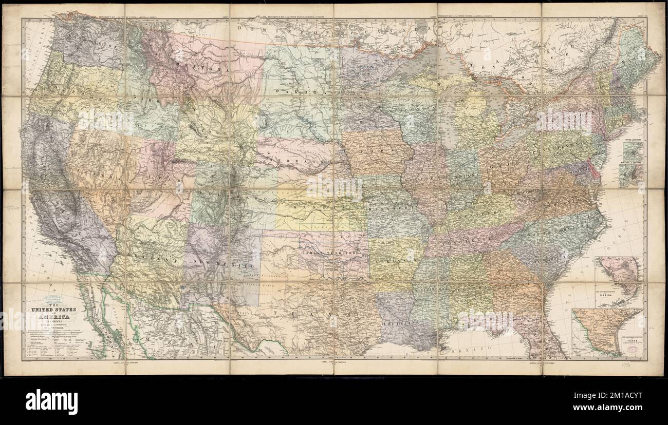 The United States of America in 6 sheets , United States, Maps Norman B ...