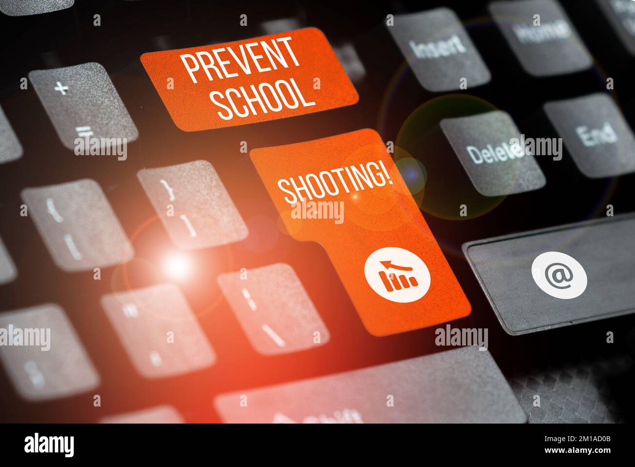 Sign displaying Prevent School Shooting. Internet Concept actions ...
