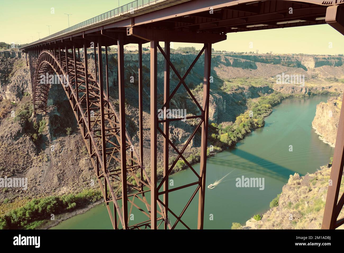 The I. B. Perrine Bridge is four-lane truss arch span, located at Twin ...