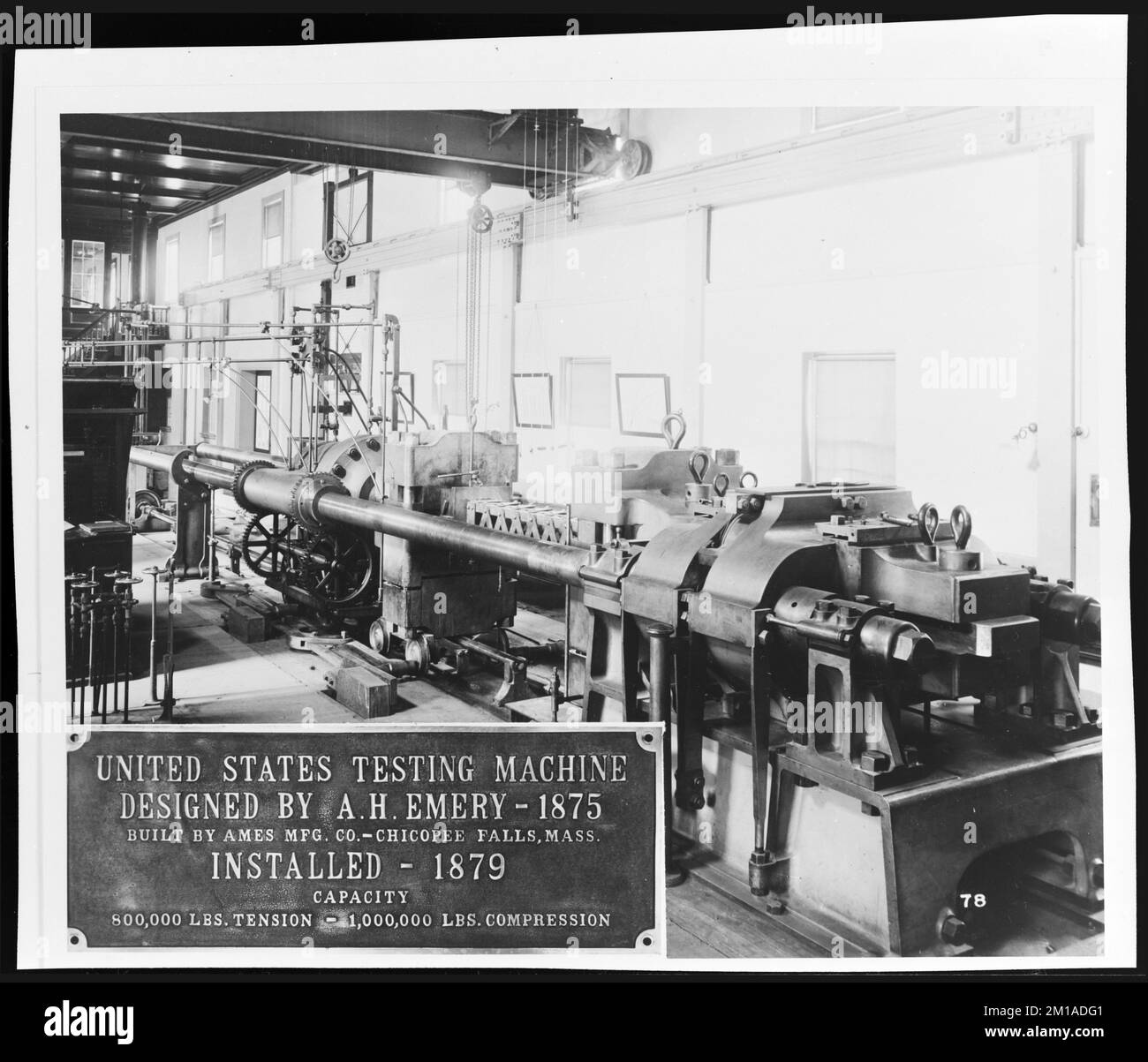United States Testing Machine designed by A.H. Emery, 1875 , Armories ...