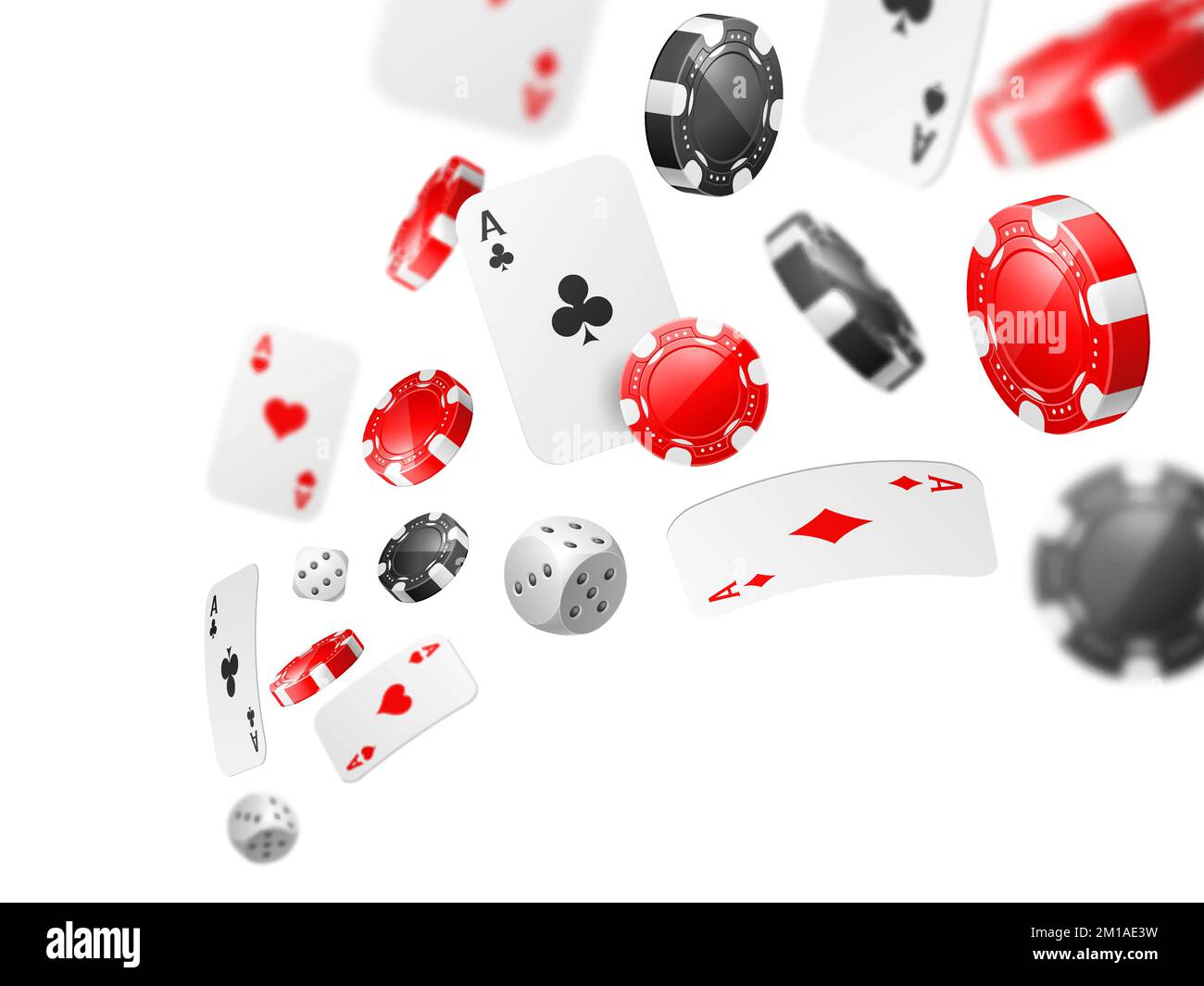 Flying cards hi-res stock photography and images - Alamy