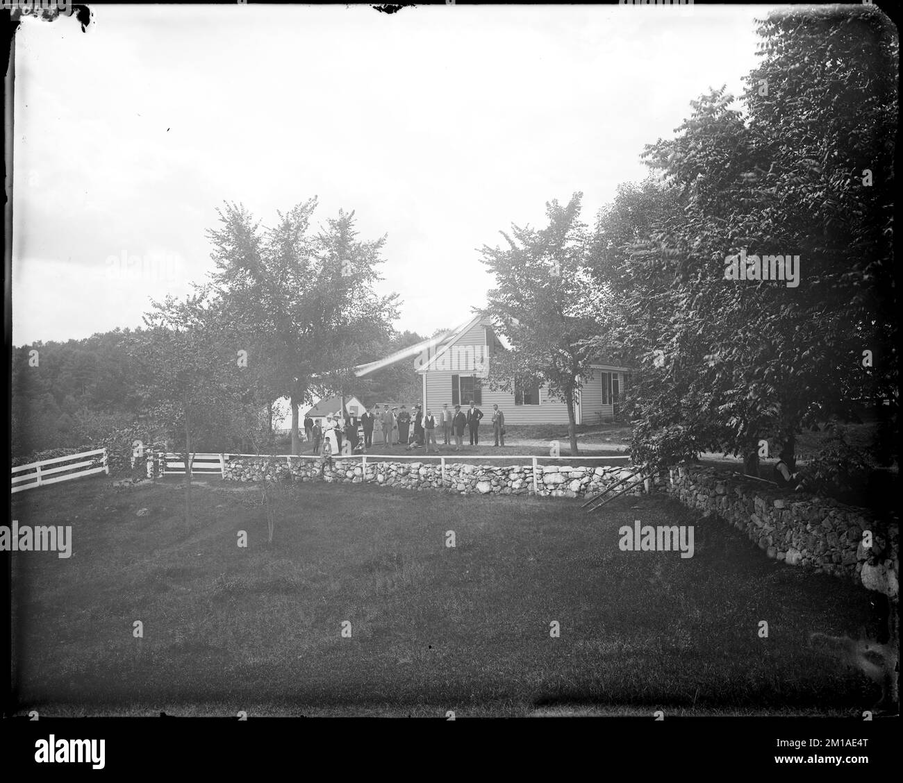 Unknown, house with foliage , Houses, Trees. Frank Cousins Glass Plate ...