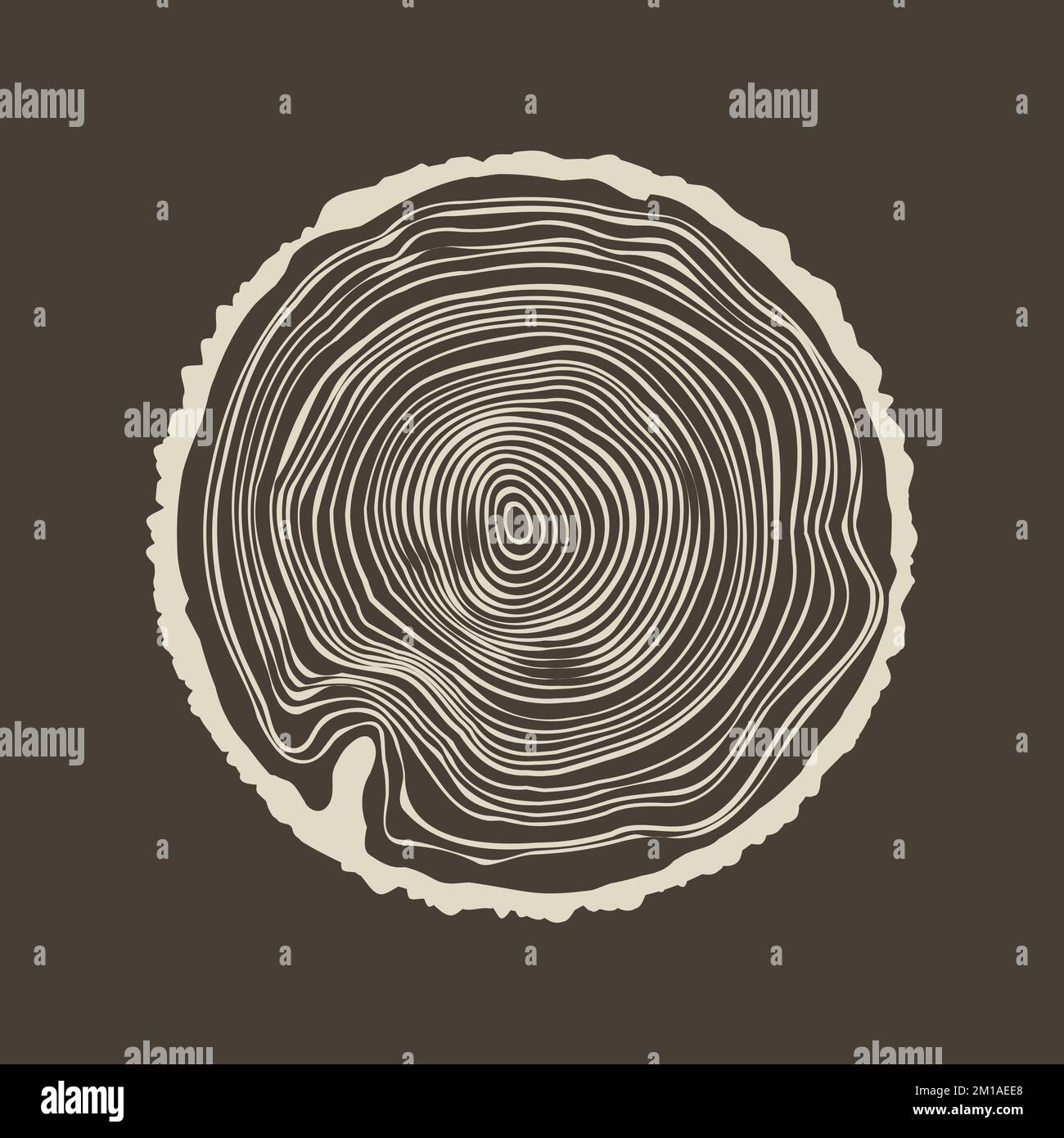 Round tree trunk cut, sawn pine or oak slice. Saw cut timber, wood ...