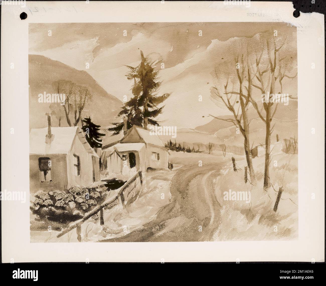 The upper road , Roads, Houses. The Massachusetts WPA Federal Art ...