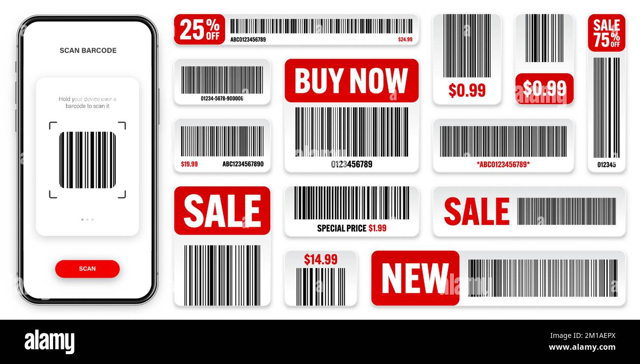 Retail store barcodes hi-res stock photography and images - Alamy