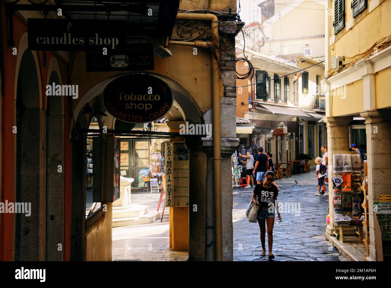 Corfu streets hi-res stock photography and images - Alamy