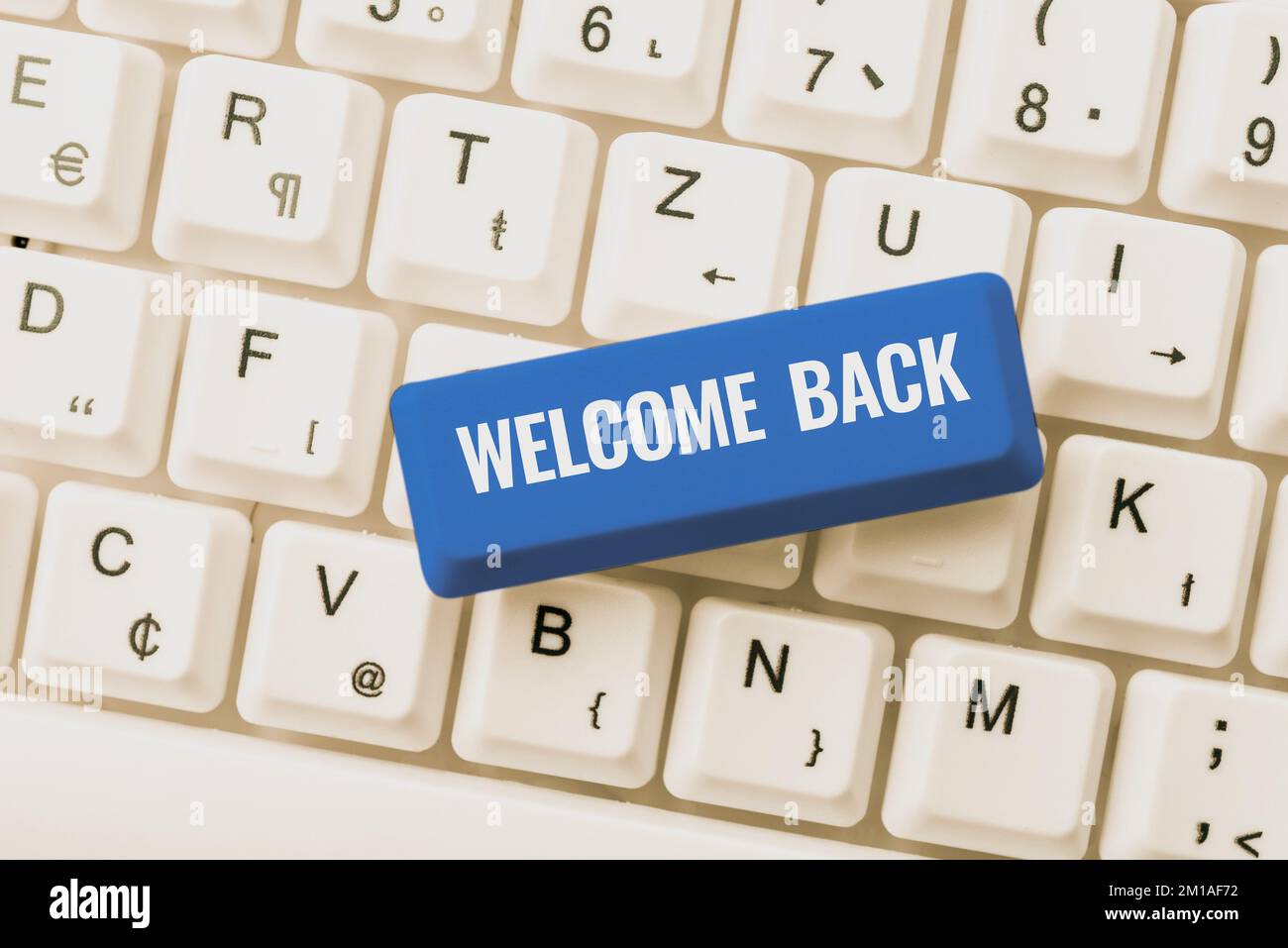 Text showing inspiration Welcome Back. Internet Concept Warm Greetings ...
