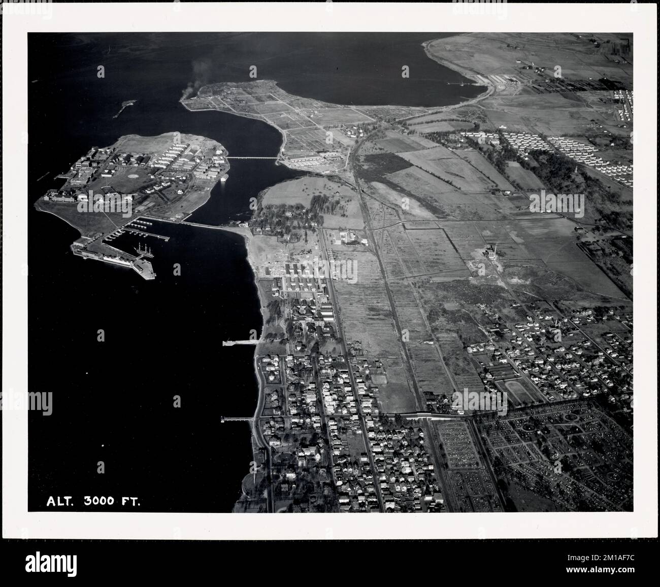 U.S. Naval Hospital, Newport, RI-view from south 3000 ft. , Naval ...