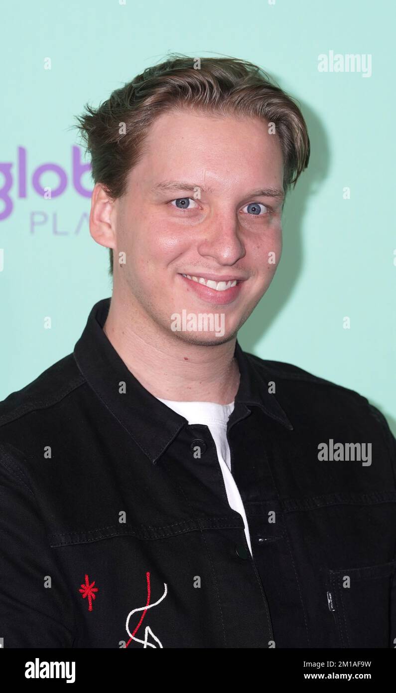George Ezra backstage during day two of Capital's Jingle Bell Ball with ...