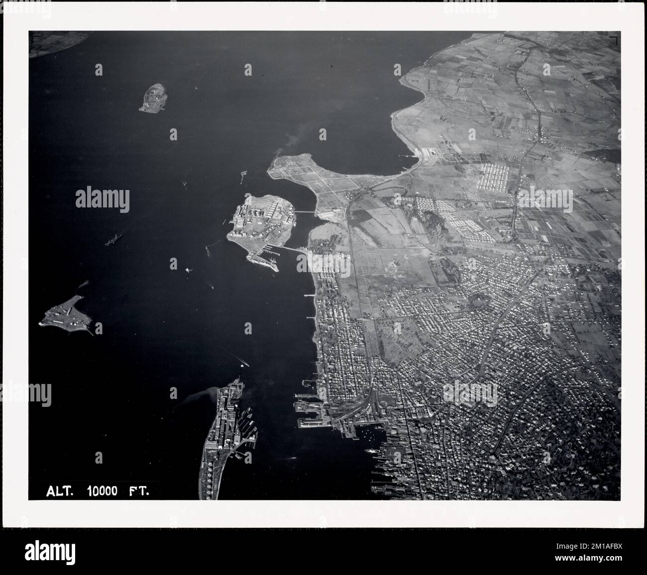 U.S. Naval Hospital, Newport, RI-view from south 10000 ft. , Naval ...