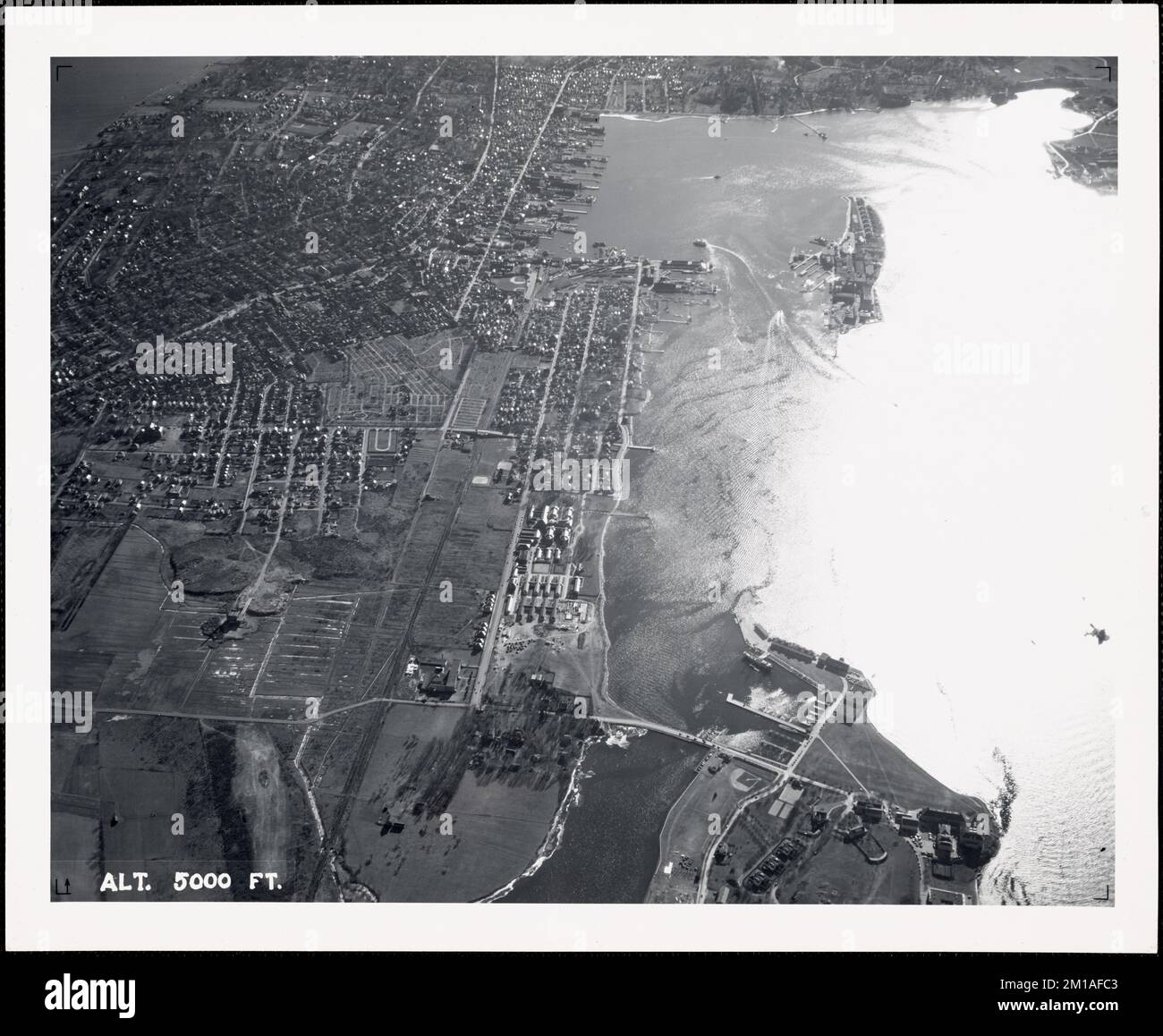 U.S. Naval Hospital, Newport, RI-view from north 5000 ft. , Naval ...