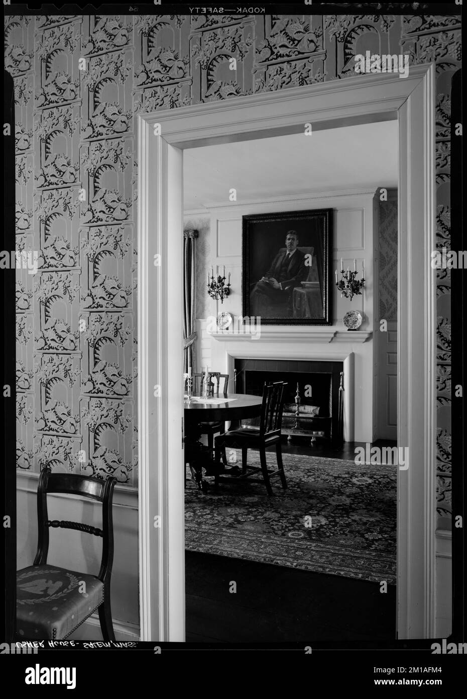 Usher House, interior, dining room doorway , Architectural elements ...