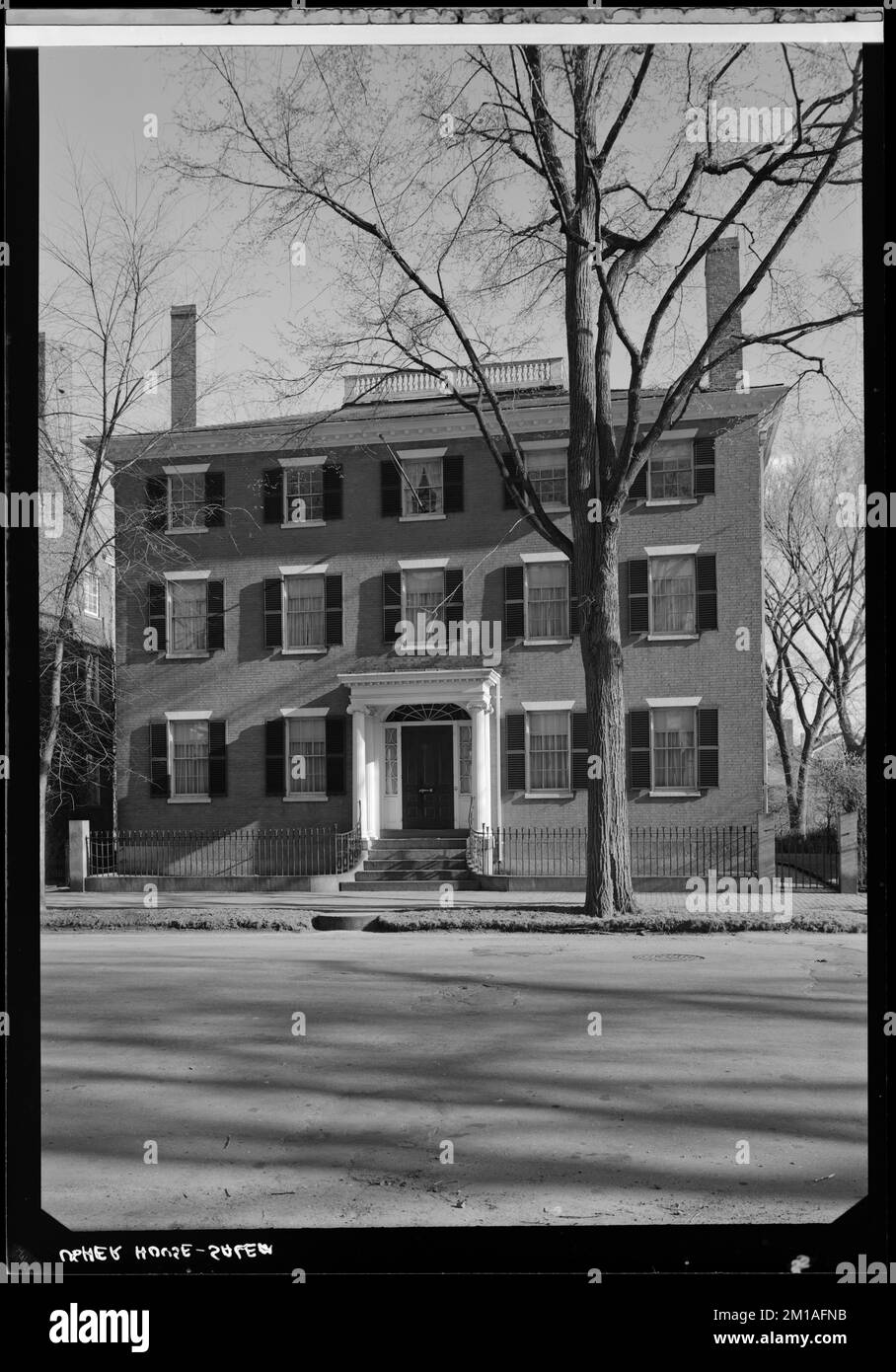 Usher House, spring , Architecture, Dwellings. Samuel Chamberlain ...