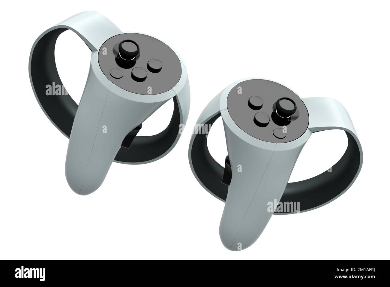 Virtual reality controllers for online and cloud gaming on white ...