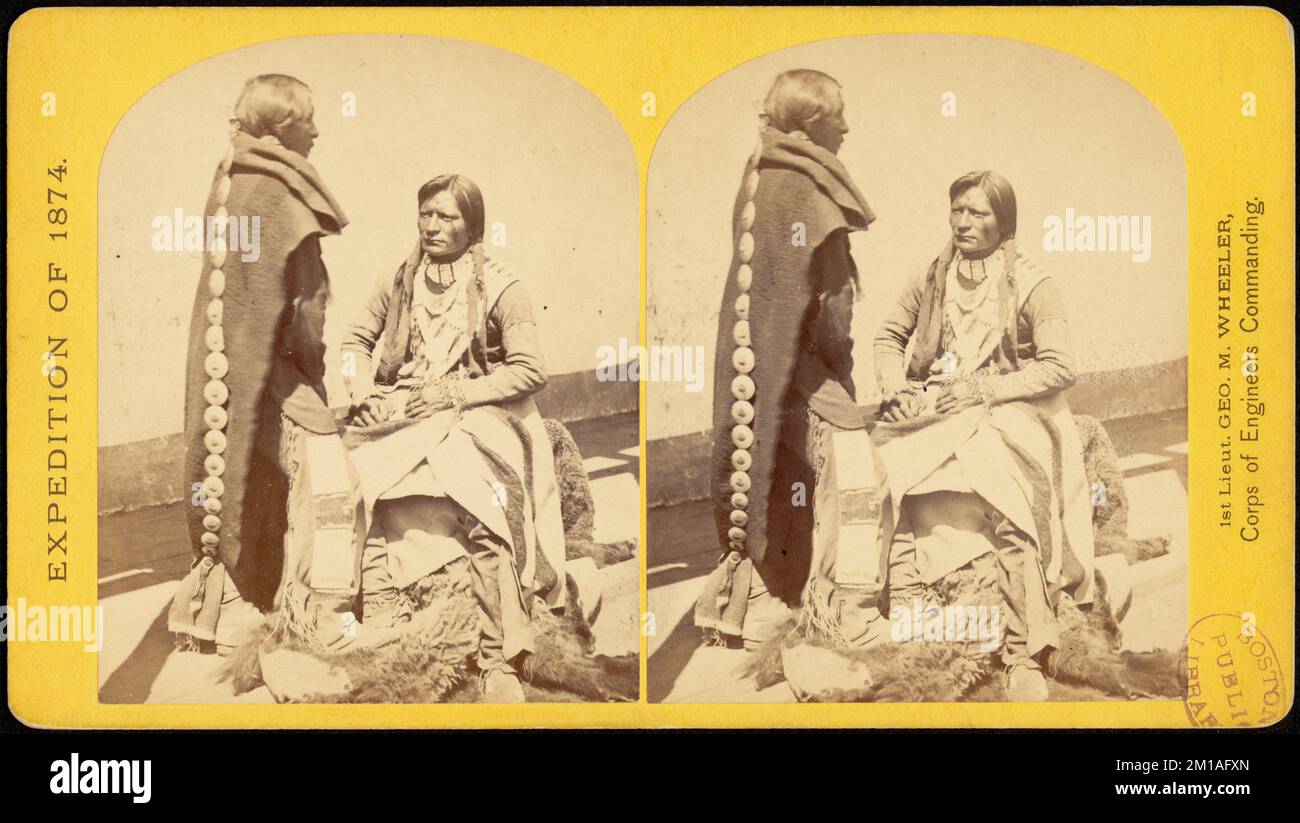 Ute braves, of the Kah-poh-teh band ,. Photographs of the American West ...