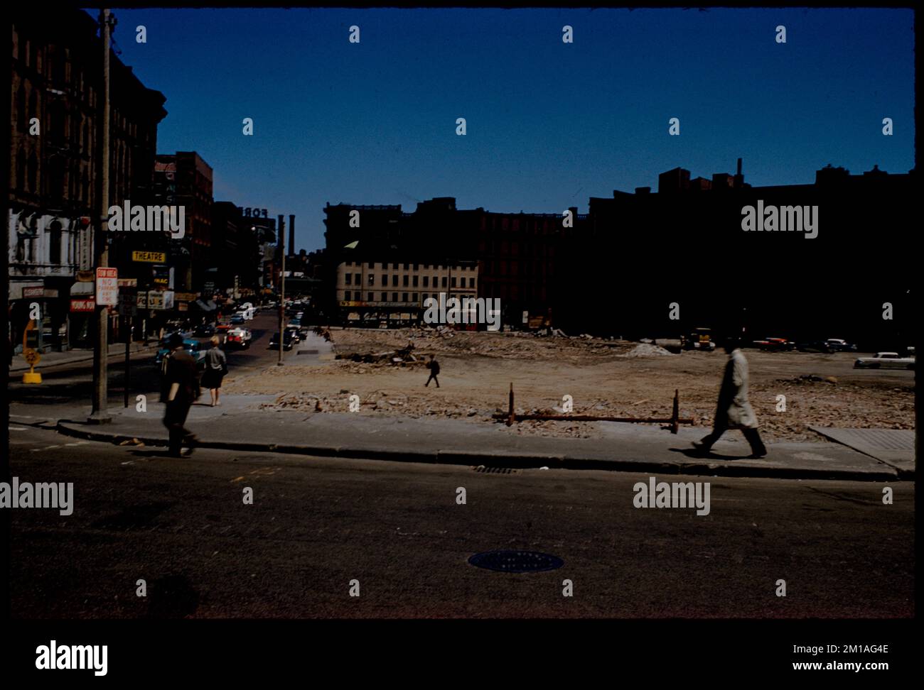 Vacant lot, future site of Boston City Hall , Vacant lots, City & town ...