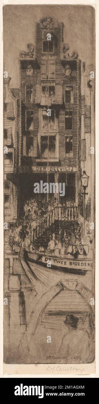 Van der Deevilij , Barges, City & town life, Houses. Sir David Young ...