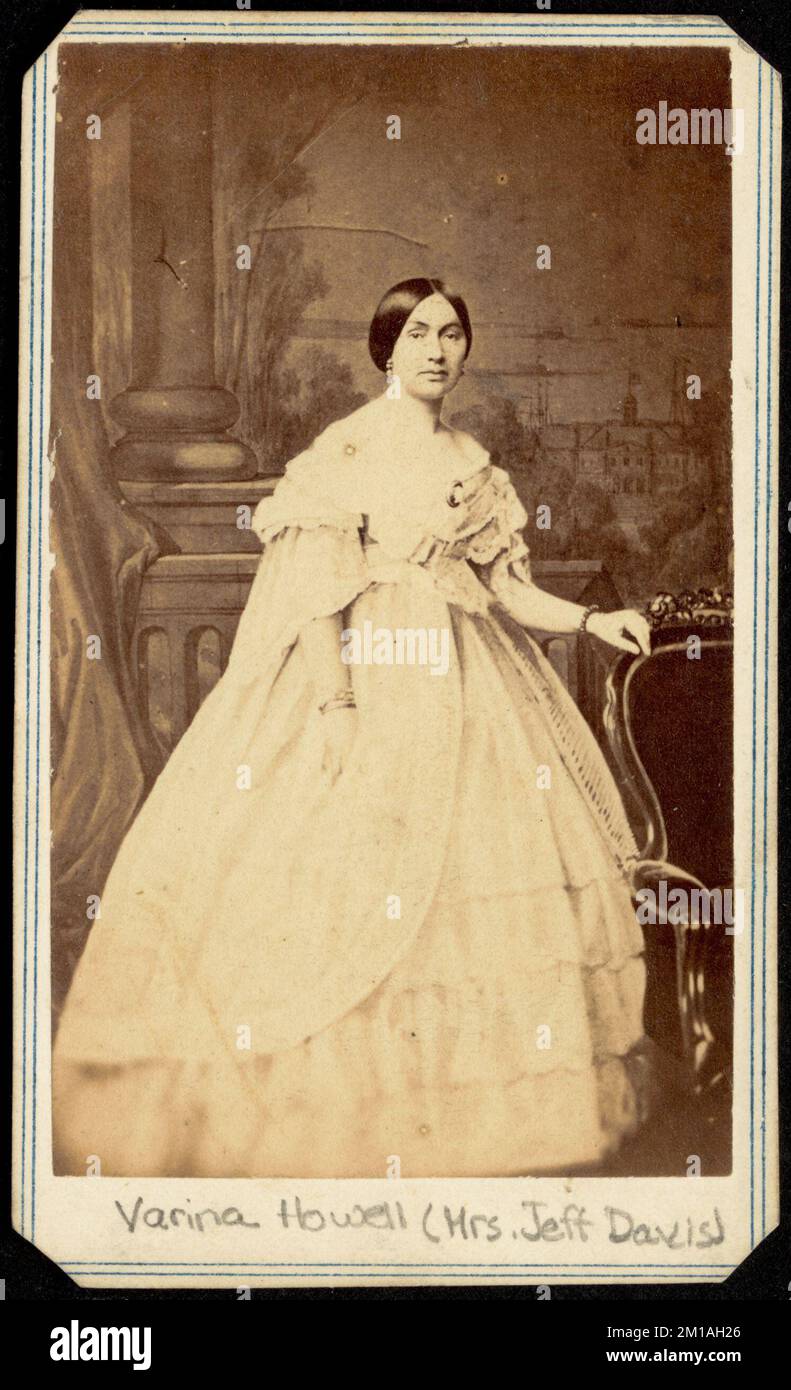Varina Howell (Mrs. Jeff Davis) , Presidents' spouses, Davis, Varina ...