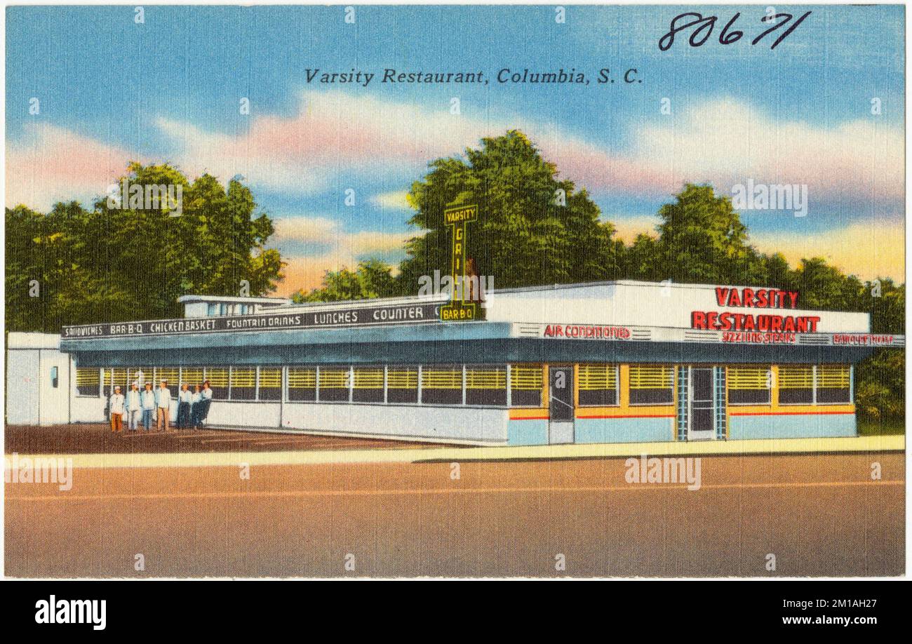 Varsity Restaurant, Columbia, S. C. , Restaurants, Tichnor Brothers ...
