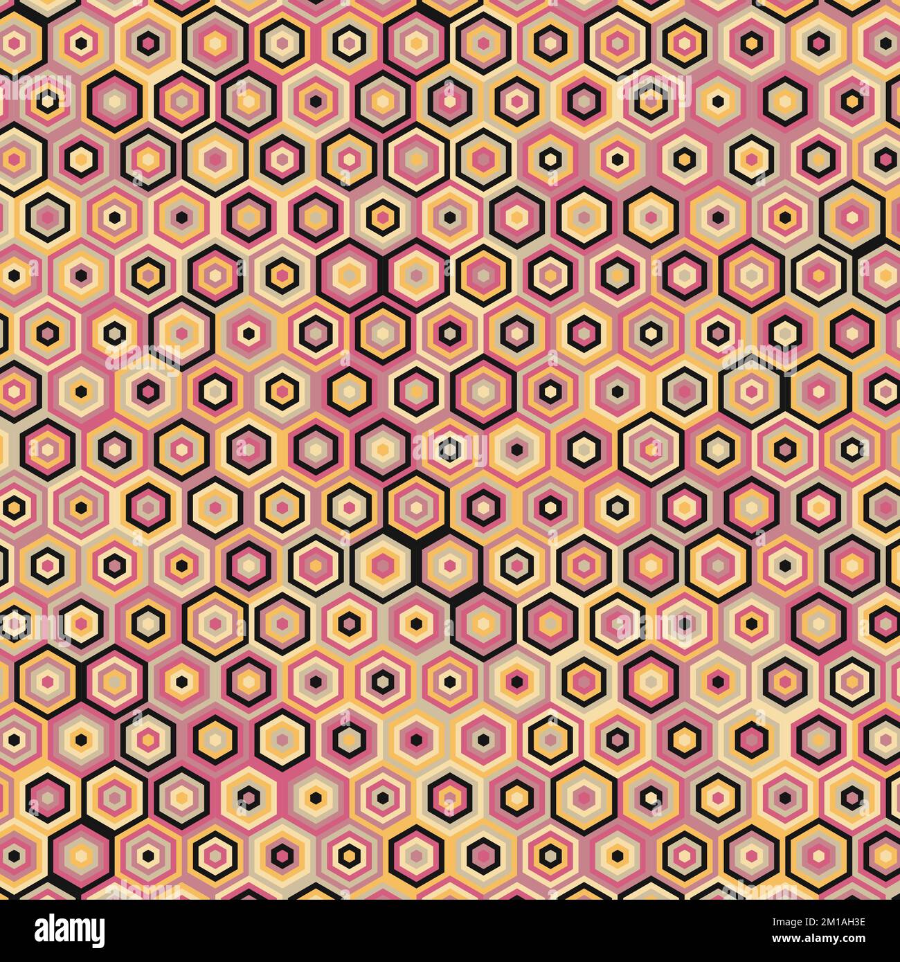 Hexagonal Maze generative pattern illustration Stock Vector Image & Art ...