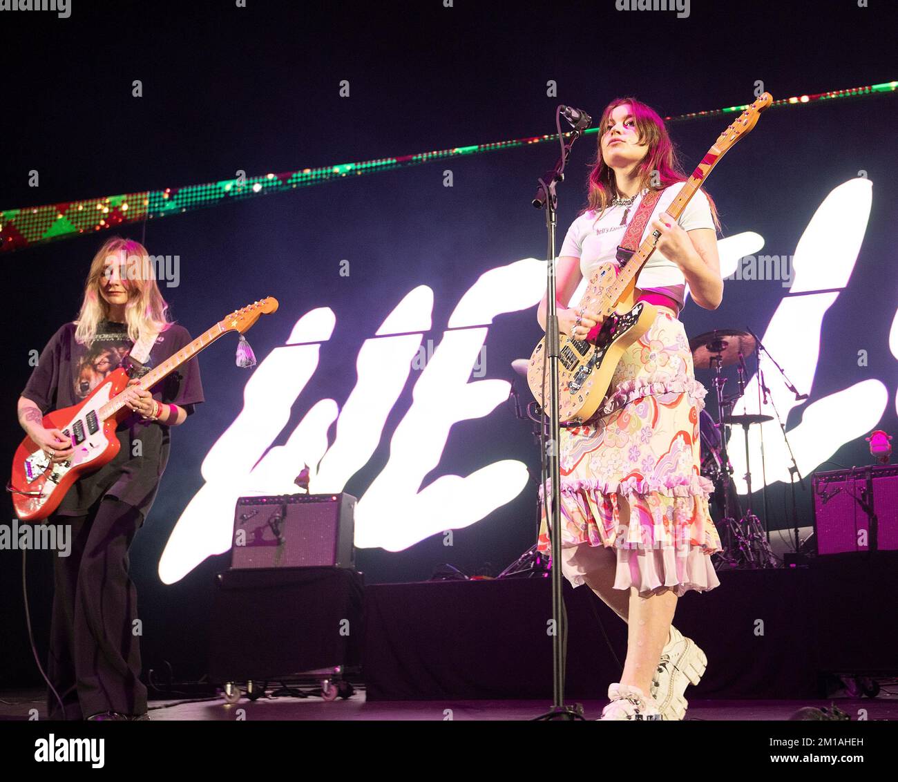 Wet Leg - Hester Chambers and Rhian Teasdale perform onstage during ...
