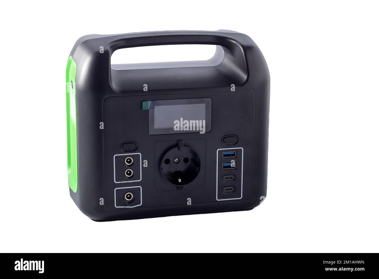 Charging station isolated on white background. Generator power bank ...