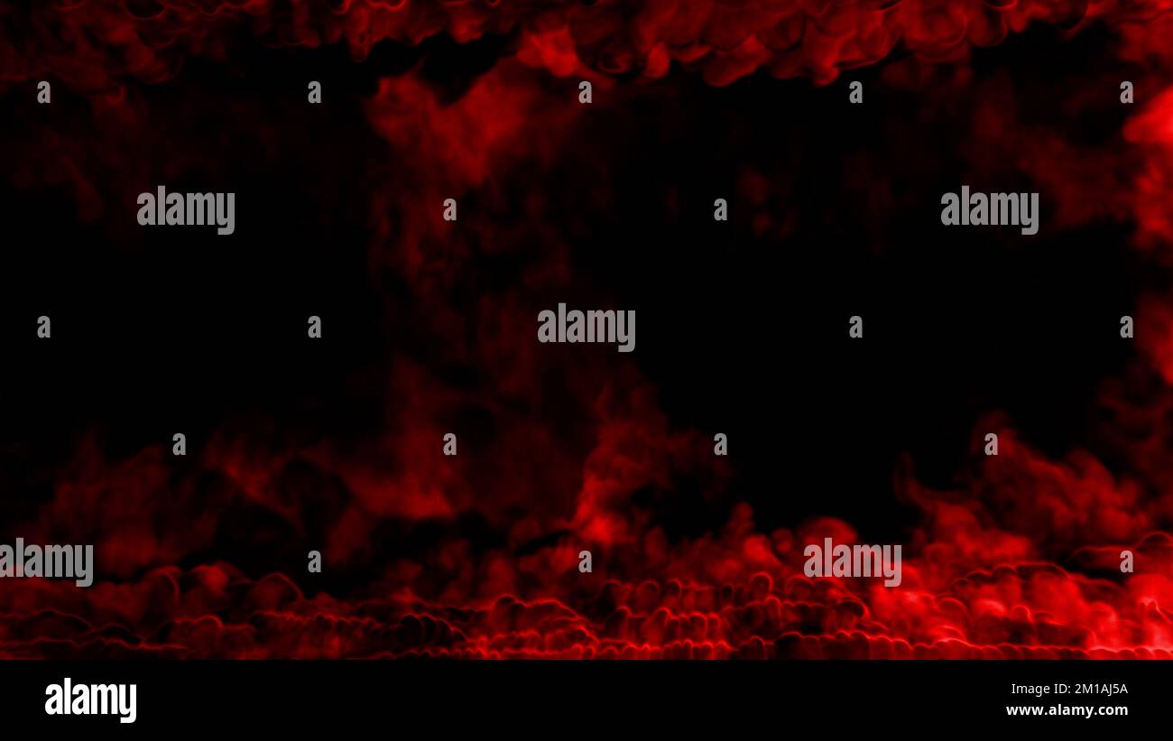 beautiful red scary Halloween smoke or night clouds bg, isolated ...