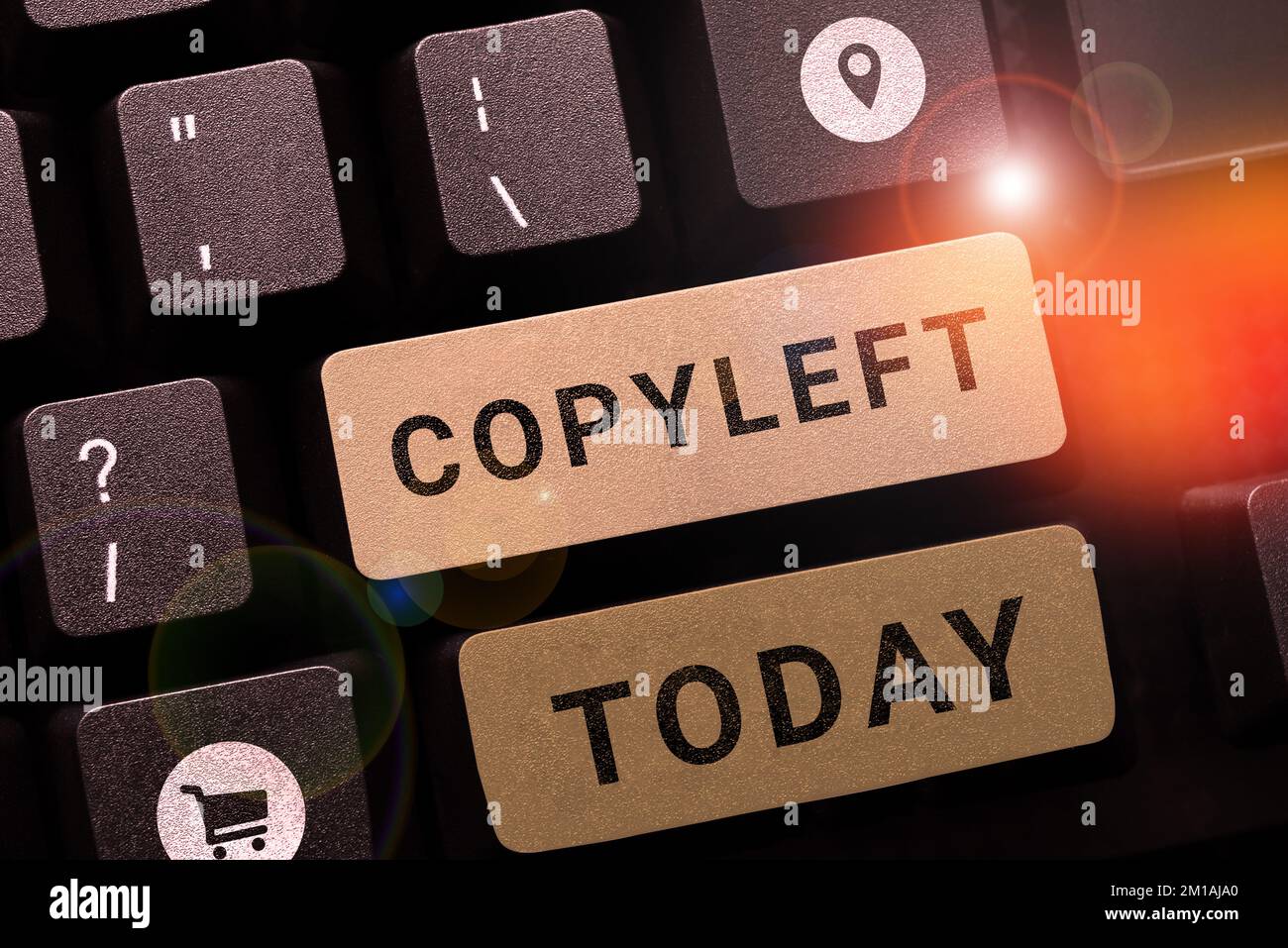 Hand writing sign Copyleft. Business approach the right to freely use ...