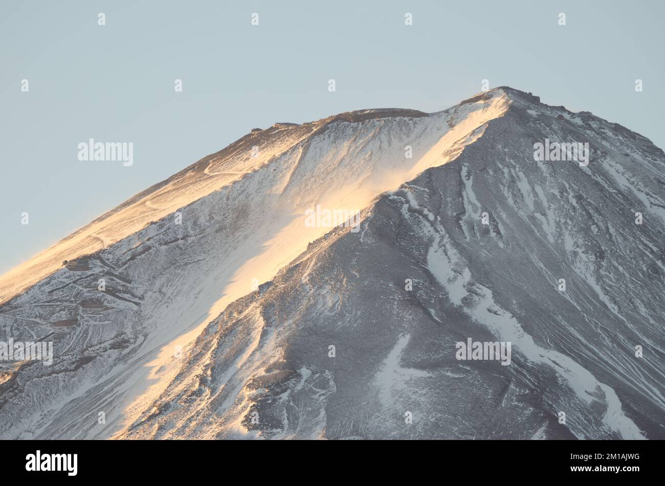 Mount Fuji covered by snow. Fuji-Hakone-Izu National Park. Honshu ...