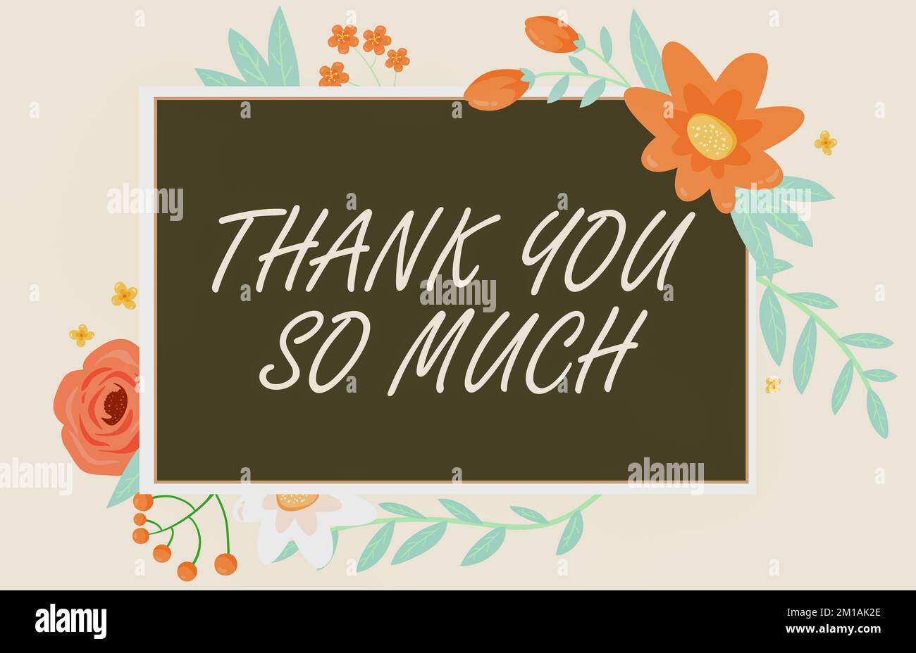 Inspiration showing sign Thank You So Much. Conceptual photo Expression ...