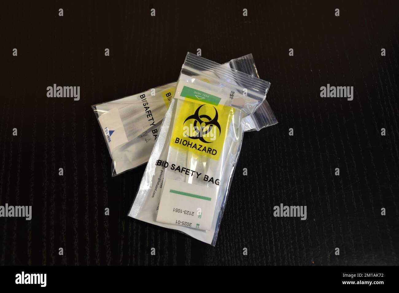 2 Coronavirus rapid self-testing kits on a black background Stock Photo ...