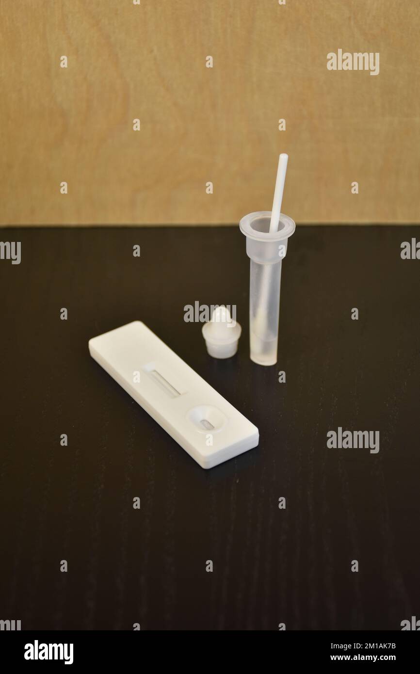 Covid-19 rapid self-testing kit Stock Photo - Alamy