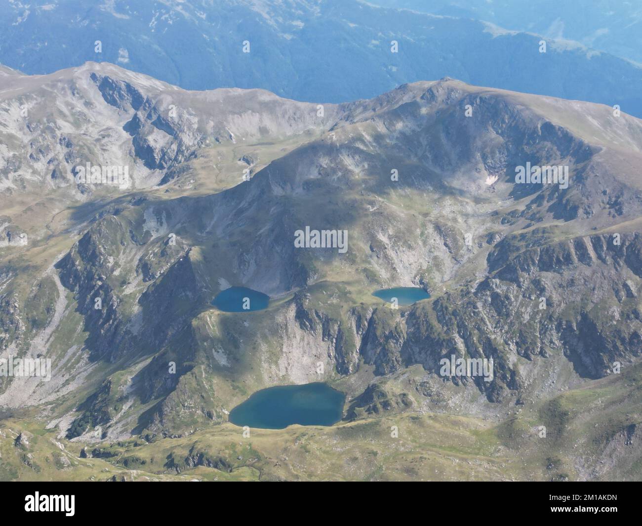 A beautiful view of small lakes in the mountains Stock Photo - Alamy