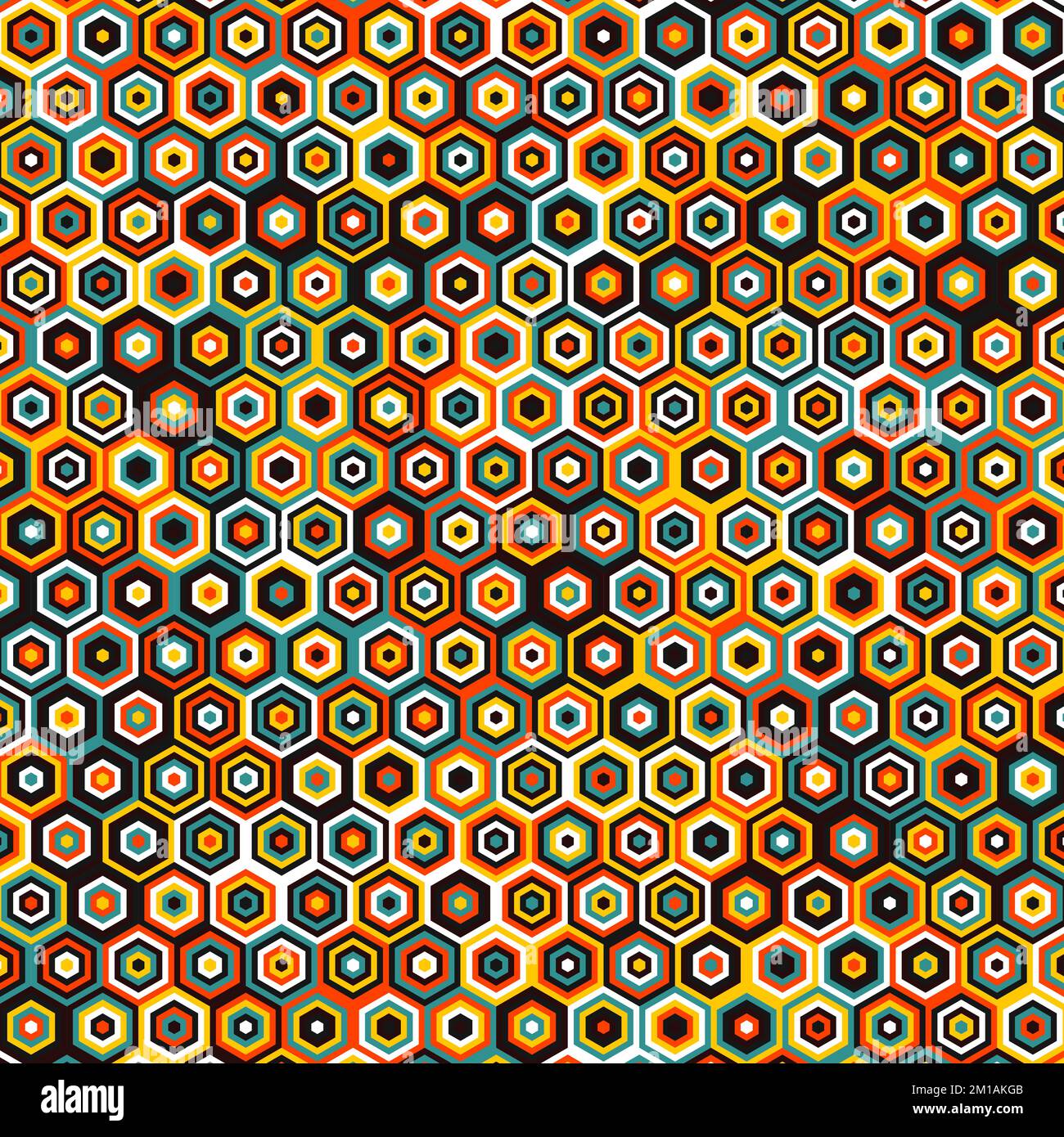 Hexagonal Maze generative pattern illustration Stock Vector Image & Art ...