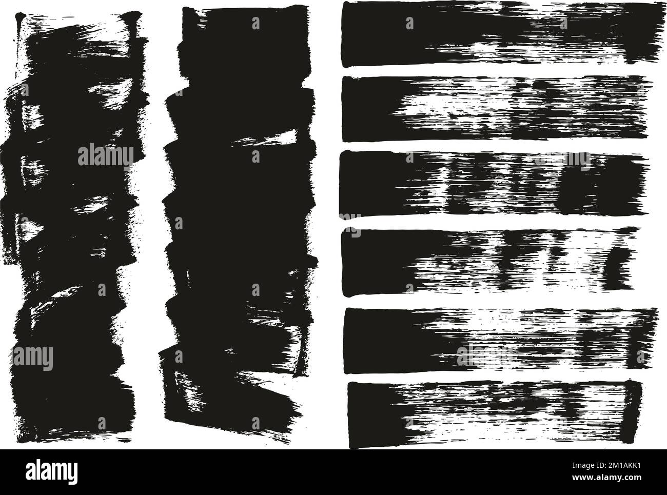 Flat Sponge Regular Artist Brush Short Background & Straight Lines Mix ...