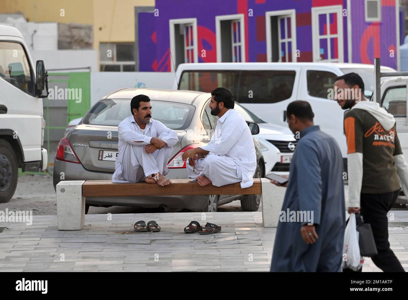 Doha, Katar. 11th Dec, 2022. Impressions from Doha/Qatar. Street scene ...
